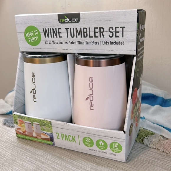 Reduce | Dining | Nwt Reduce 2pk 2oz Wine Tumbler Set | Poshmark